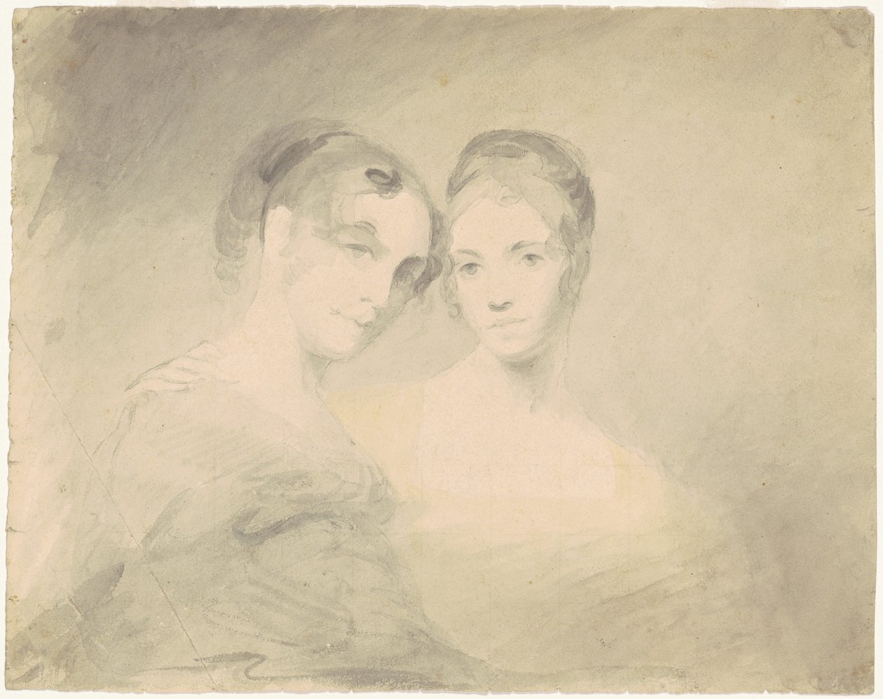 Deux femmes [recto] | Seth Wells Cheney | Estampe d'art