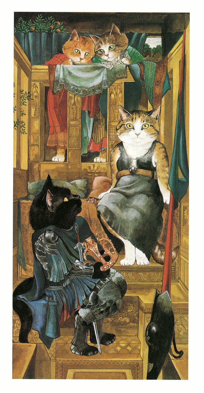 Illustration de Pre-Raphaelite Cats (pub. 1999)