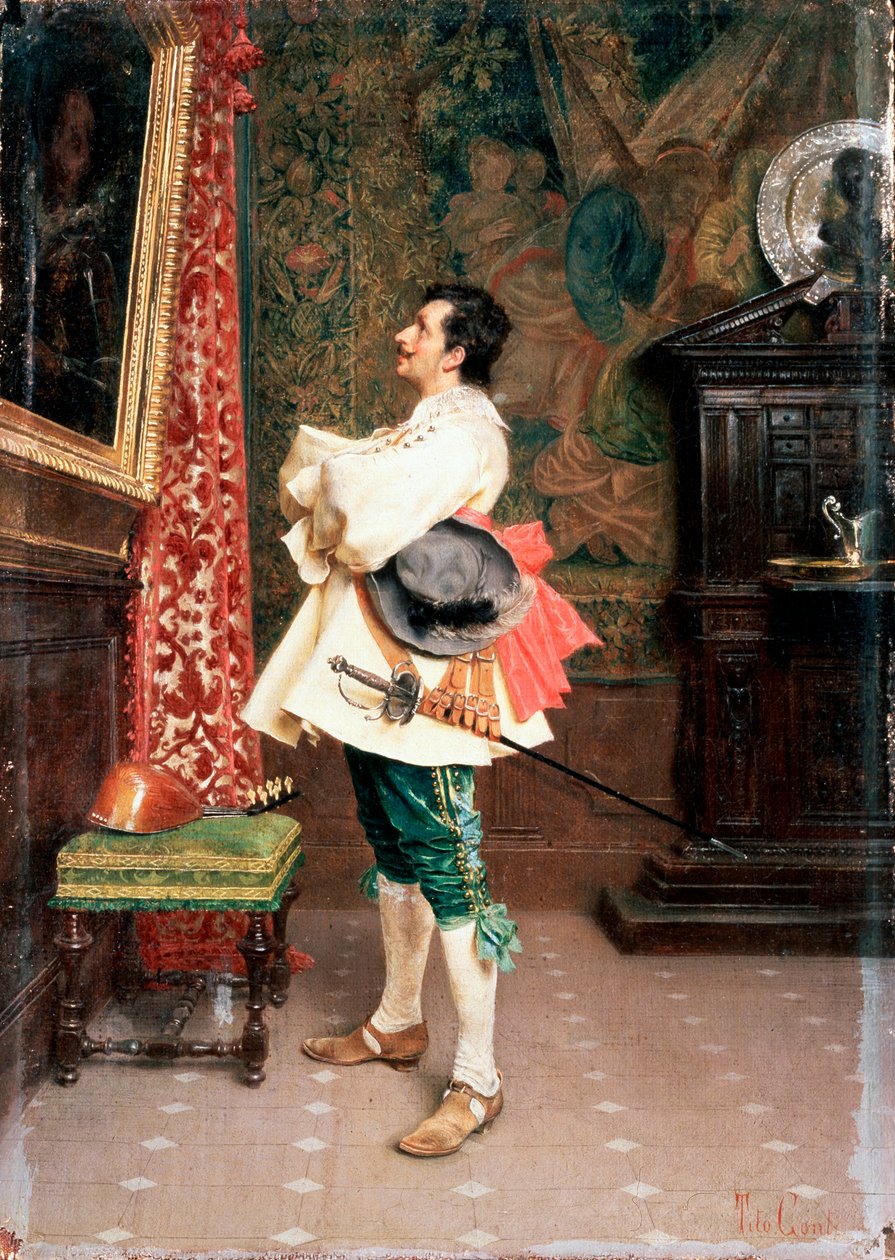 Devant un portrait, vers 1860-1920 | Tito Conti