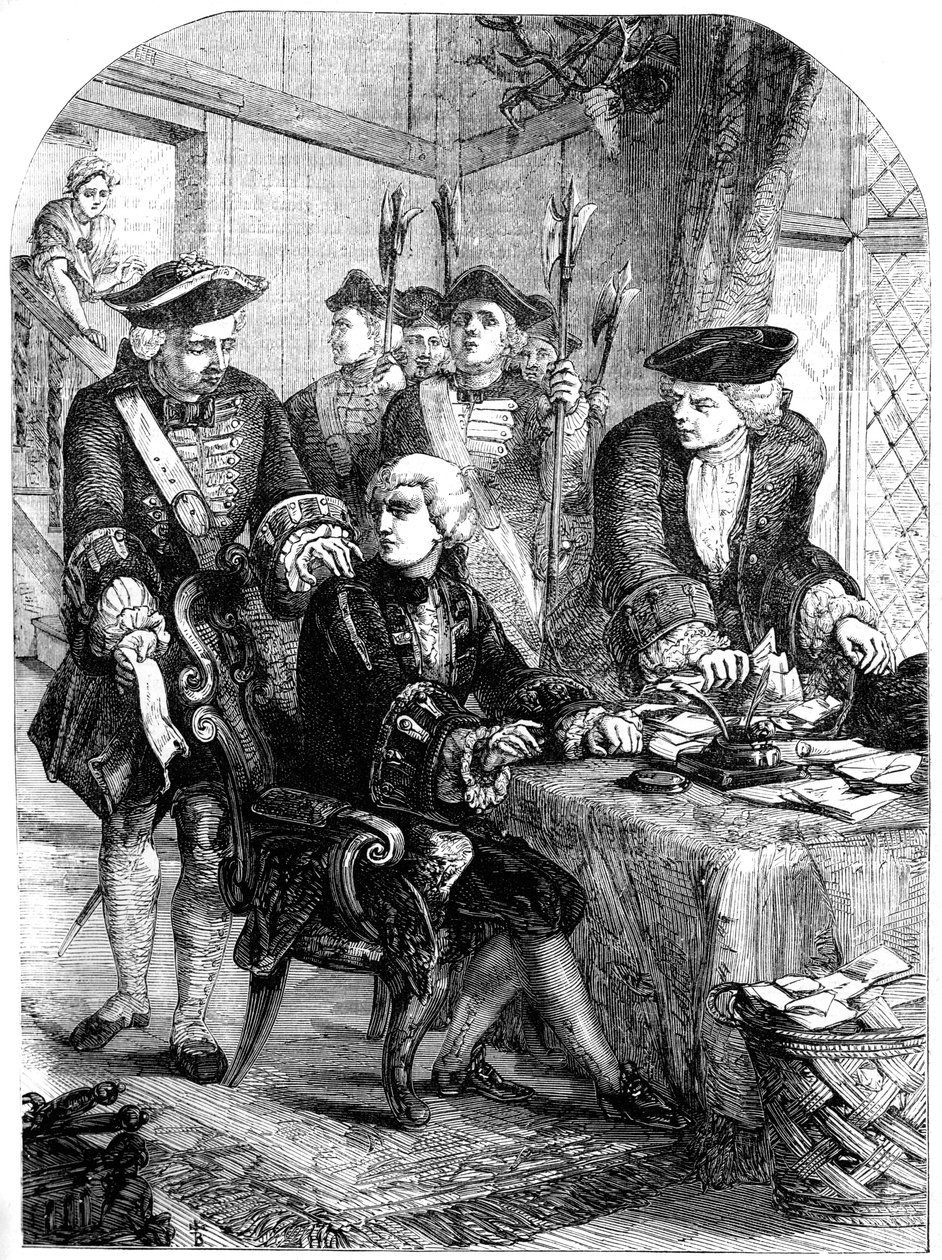 Arrestation de Sir William Wyndham, vers 1715, XIXe siècle