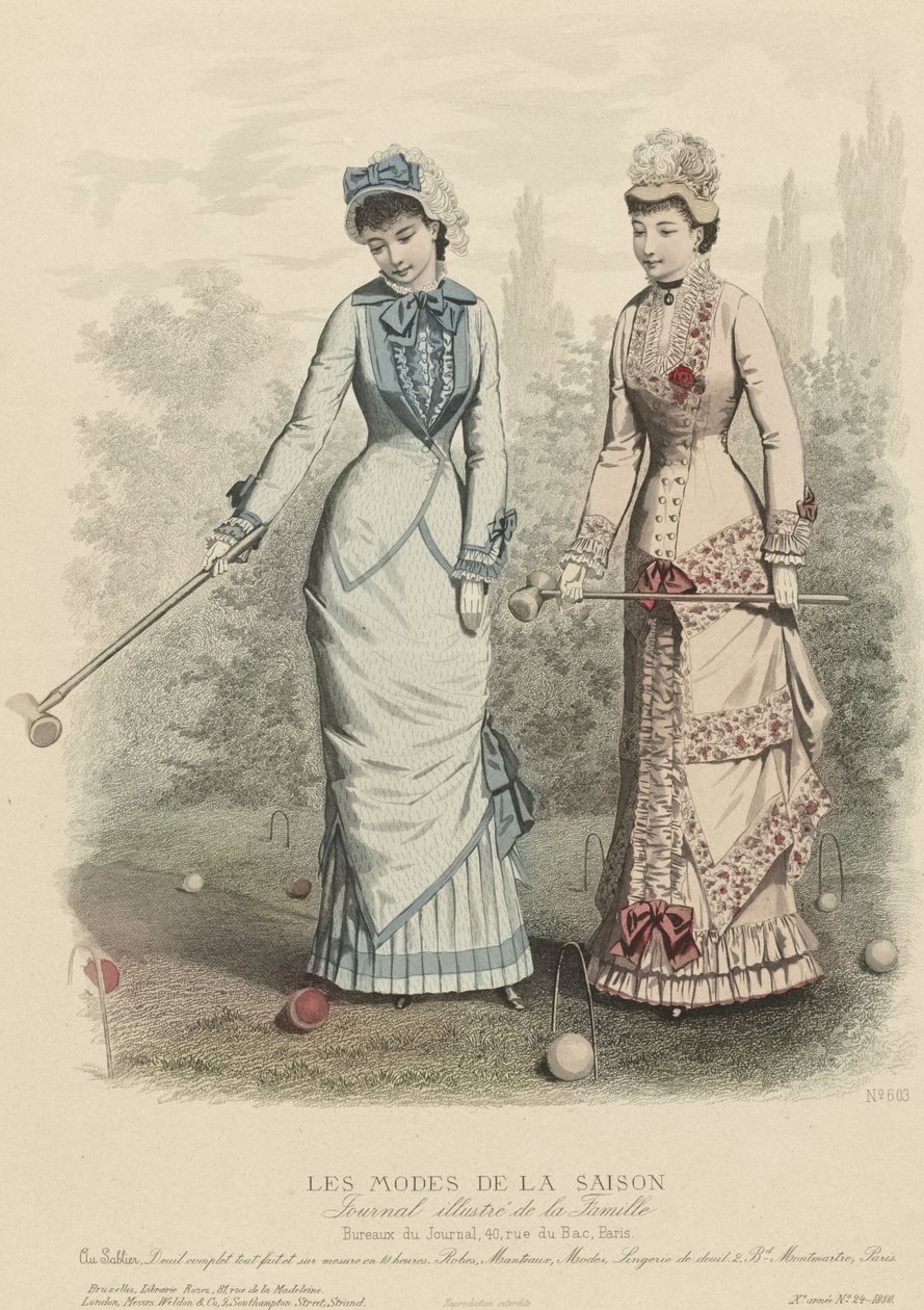 Les Modes de la Saison, Journal illustré de la Famille, 1880