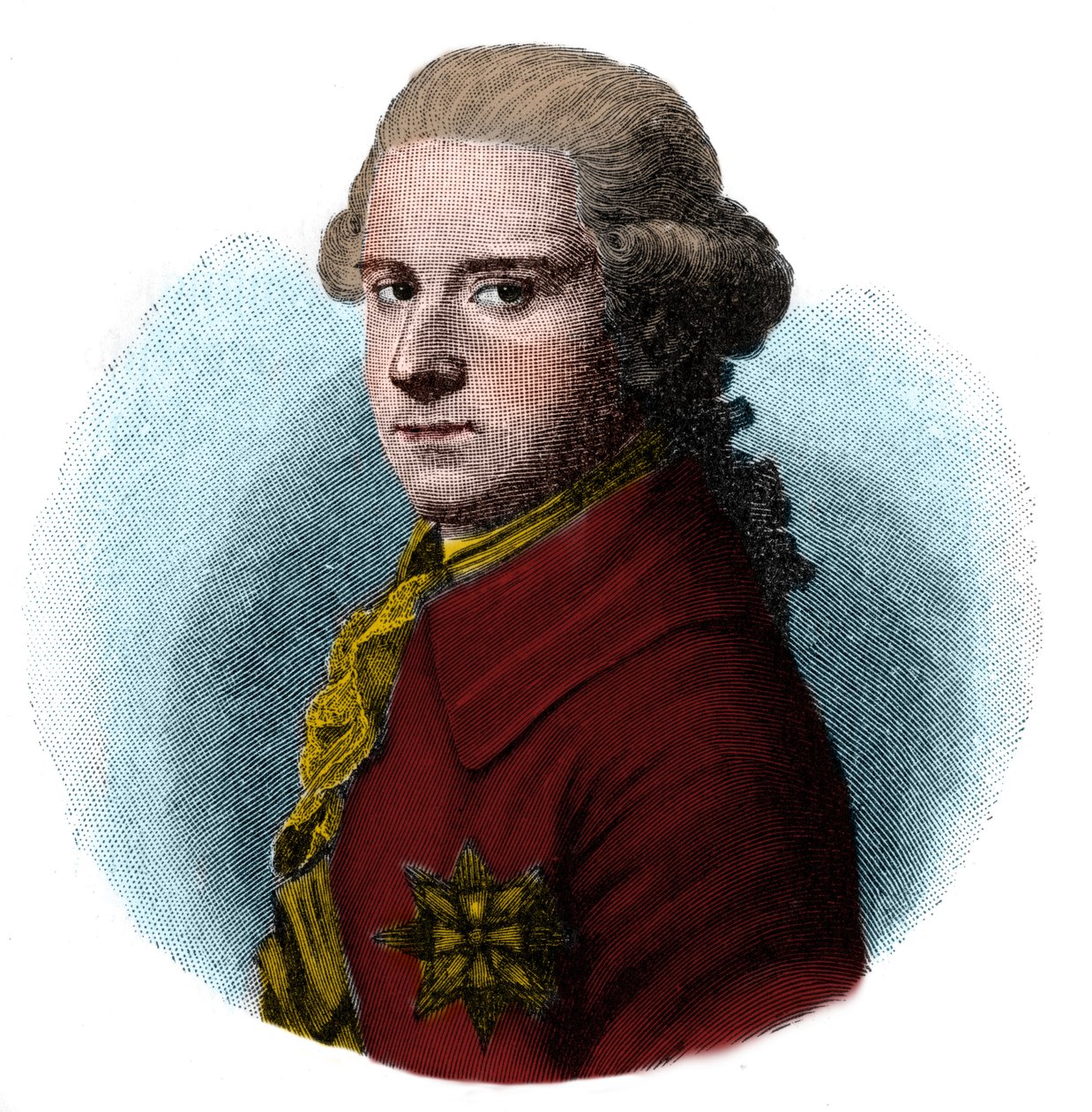 Portrait de Herzog Karl August von Sachsen Weimar Eisenach (Charles ...