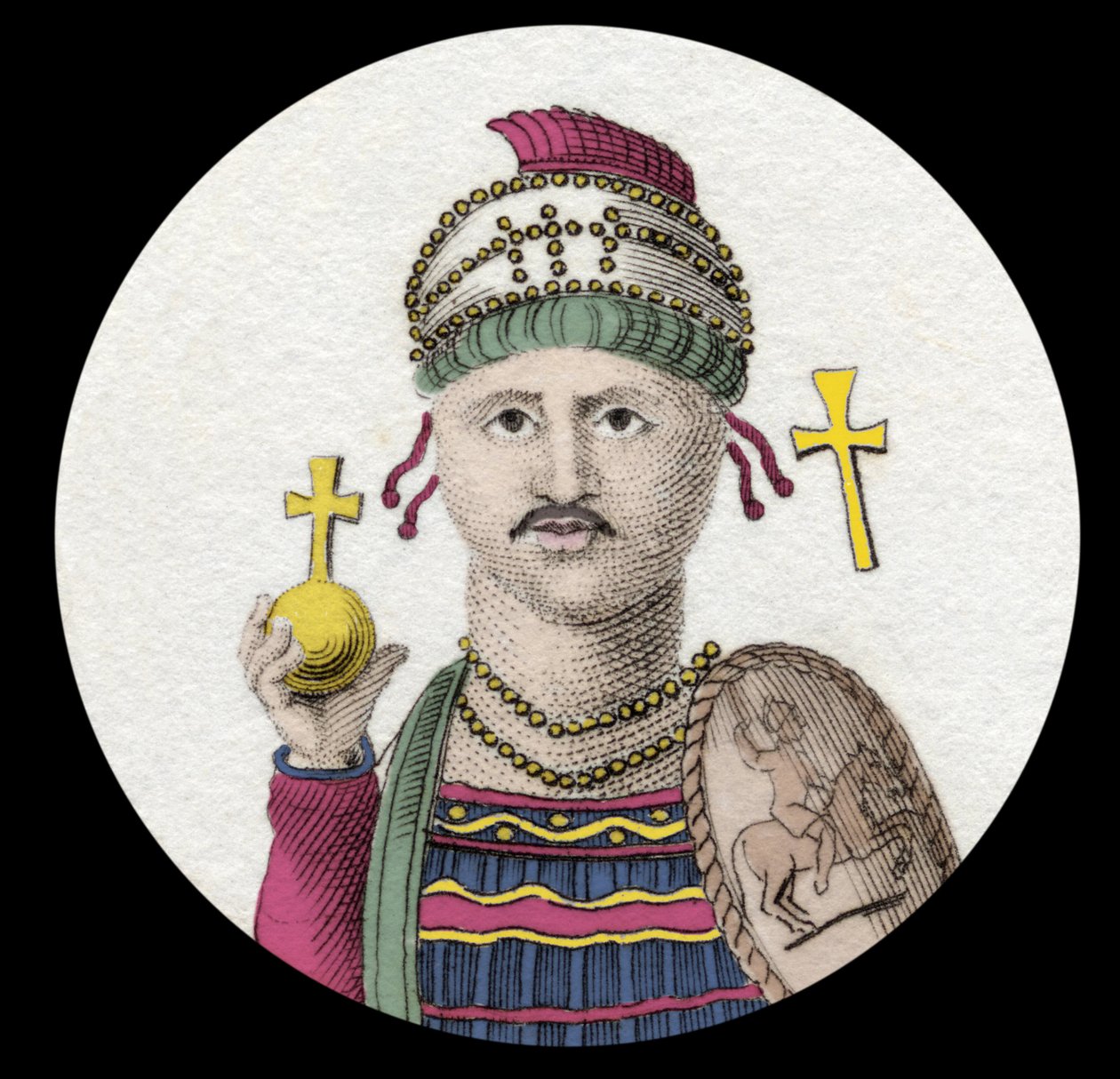 Portrait de Justinien Ier (Le Grand) (Flavius Petrus Sabbatius ...