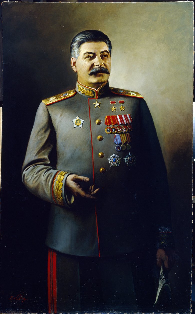 J. Staline en uniforme de généralissime de l'Union soviétique