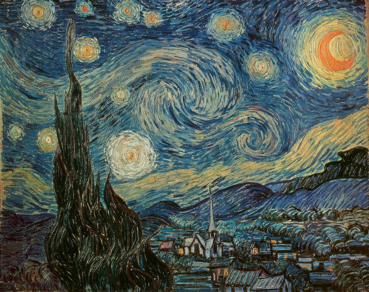 La Nuit étoilée | Vincent van Gogh | Estampe d'art