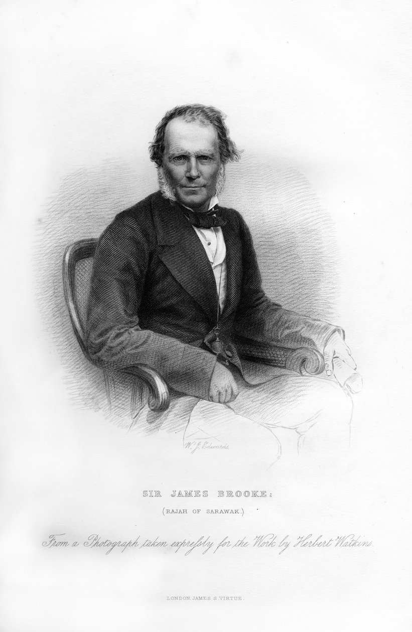 Sir James Brooke, Rajah de Sarawak | W. J. Edwards
