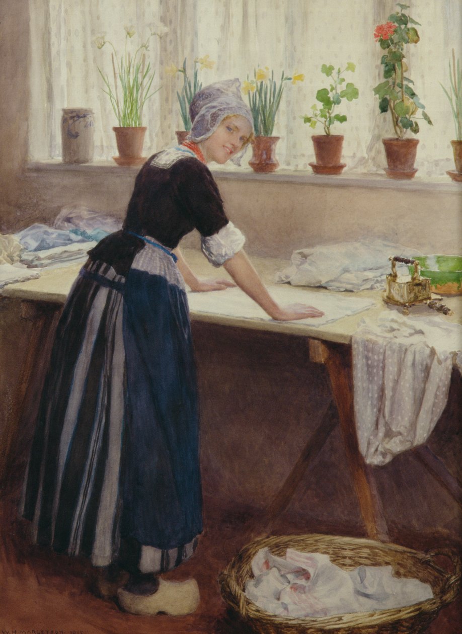 La Blanchisseuse, 1915 | William Henry Margetson