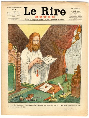 Couverture de "Le rire rouge", satirique en couleurs