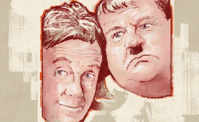 Stan Laurel et Oliver Hardy (illustration) | Estampe d'art