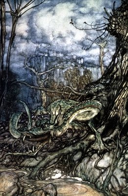 Dragon | Arthur Rackham | Estampe d'art