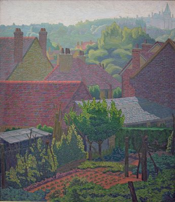 Toits des villages (huile) | Charles Ginner | Estampe d'art