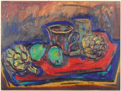 La Table Rouge | Donald Jeffries Bear | Estampe d'art