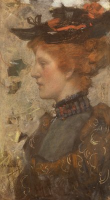 Portrait de Miss Elizabeth D. Reid (pastel sur papier)