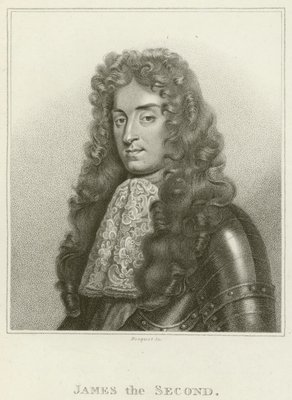 Le roi Jacques II (gravure) | English School | Estampe d'art