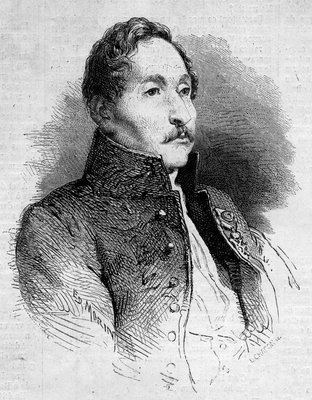 Portrait d'Alexandre Denis Abel de Pujol (1787-1861), peintre français ...