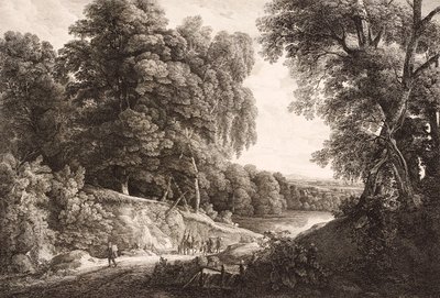 Paysage forestier | Friedrich Loos | Estampe d'art