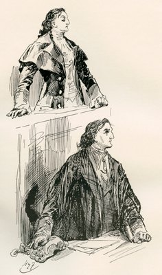 Illustration pour le roman de Charles Dickens Un conte de deux villes