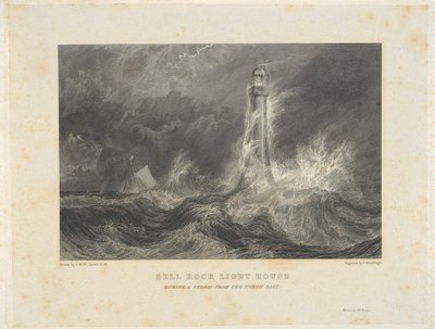 Phare de Bell Rock | John Horsburgh | Estampe d'art