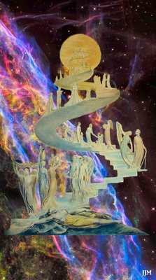 JJM-recreate : Blake-W_Jakobs Traum+JWST | Estampe d'art