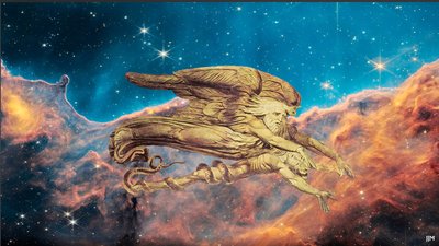JJM-recreate : Blake-W_Und Elohim schuf Adam+JWST