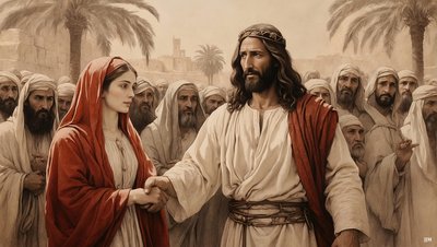 Jésus_sauve la femme adultère de la lapidation_02