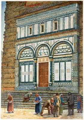 La Badia de Fiesole, Florence, Italie | Estampe d'art