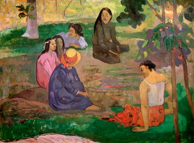 Les Parau Parau Conversation, 1891 | Paul Gauguin