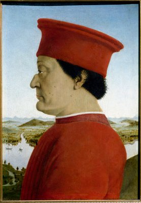Portraits de Federico de Montefeltro, duc d'Urbino et de Battista ...