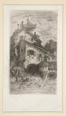 Le moulin | Rodolphe Bresdin | Estampe d'art