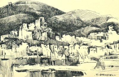 Riviera italienne | Tibor Dengyel | Estampe d'art