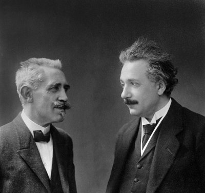 Paul Langevin et Albert Einstein | Unknown photographer