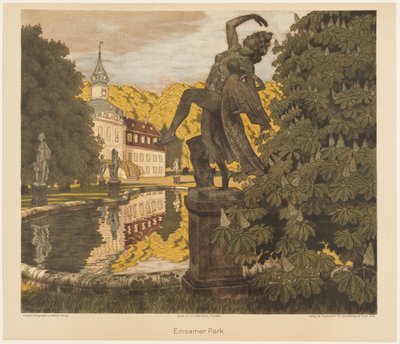 Parc solitaire | Walter Georgi | Estampe d'art