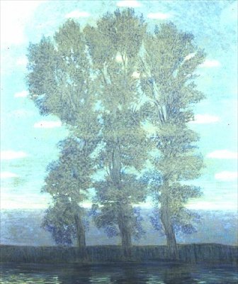 Arbres devant un lac | Wilhelm List | Estampe d'art