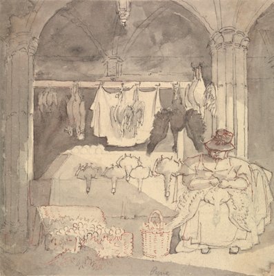 Boutique de volailler | William Henry Pyne | Estampe d'art