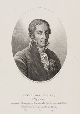 Alessandro Volta, physicien et inventeur italien, vers 1800