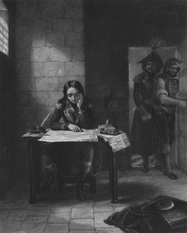 Napoléon dans la prison de Nice, 1794 | Estampe d'art