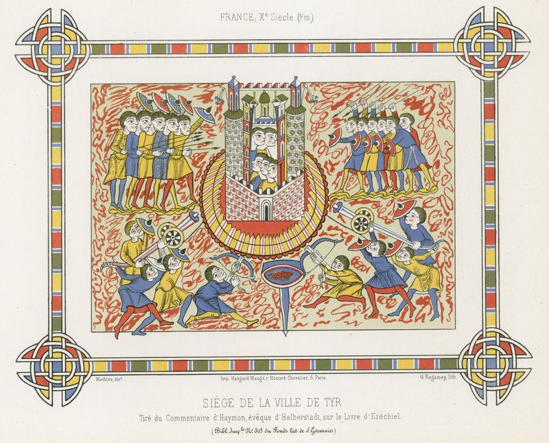 Siège de la ville de Tyr | French School | Estampe d'art