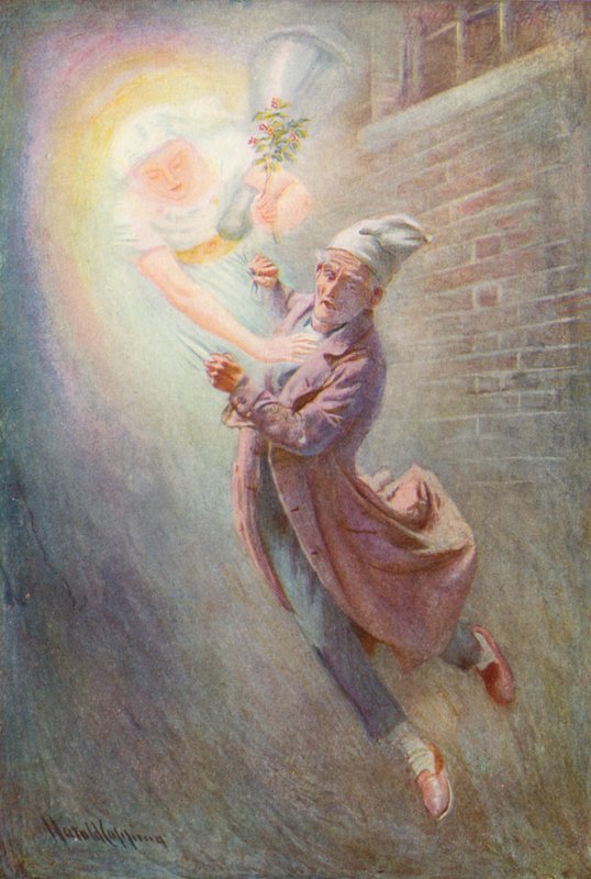 Illustration pour Un chant de Noël de Charles Dickens